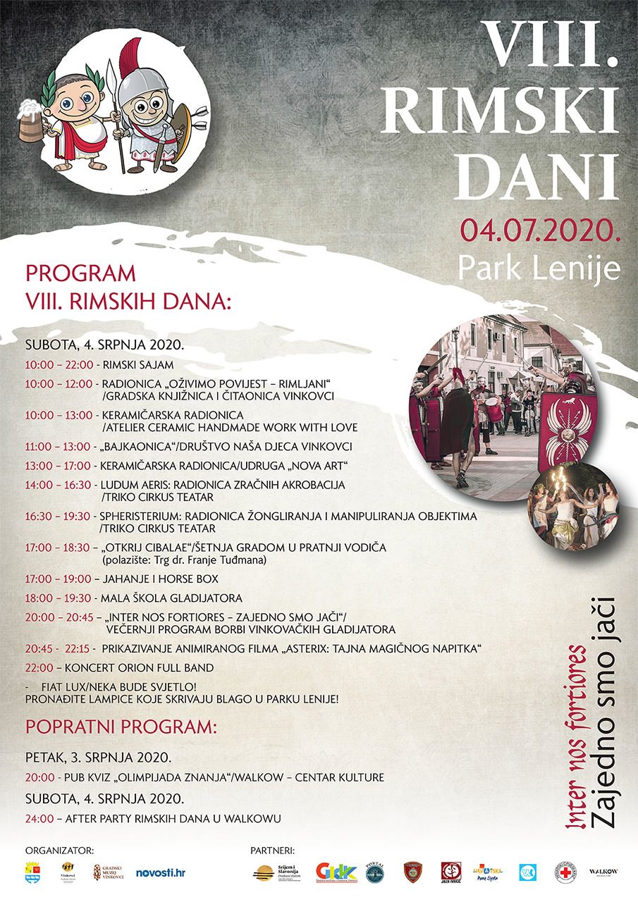 Rimljani okupirali Vinkovce: U subotu 8. Rimski dani